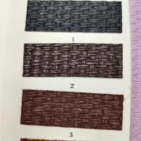 China Factory Wholesale Multi-color Basketweave PVC Leather Waterproof Synthetic Leather for Suitcases and Gift Boxes for sale