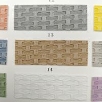 China Classic Basketweave Embossed PVC Decorative Leather 3D Woven Pattern Synthetic Leather for Furniture for sale