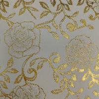 China Romantic Butterfly & Rose Print Decorative PU Leather for Craft & Home Decor for sale