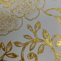 China Romantic Butterfly & Rose Print Decorative PU Leather for Craft & Home Decor for sale