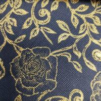 China Romantic Butterfly & Rose Print Decorative PU Leather for Craft & Home Decor for sale