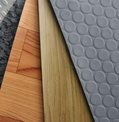 China Manufacturer Selling Decoration Embroidery PVC Car Plastic Floor Mat Durable Selling PVC Synthetic Mat Leather for sale