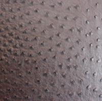 China Ostrich Leather Materials PVC Faux Artificial Synthetic Leather Roll Fabric for Bag Sofa for sale