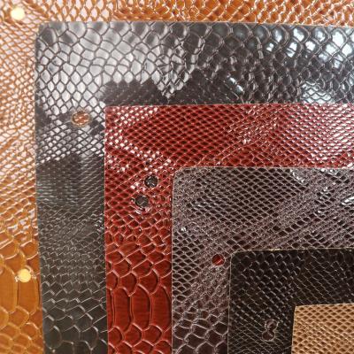 China Hot-selling PU PVC Faux Artificial Synthetic Crocodile Leather for Bag for sale