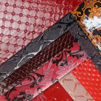 China Hot Sale High Quality Knitted Backing Embossed PVC Original Fauxr Leather Stock for Furniture Upholstery Bag for sale