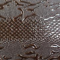 China Embossed Synthetic Vinyl PVC Leather Fabric Crocodile Faux Leather for Shoes Bags Decorative for sale