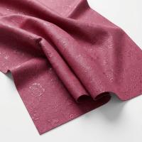 China Newest Plum Flower Grain Embossed PVC Synthetic Leather, Stretch Soft PVC Fabric for Sofa Furniture Bags Garment Lining for sale