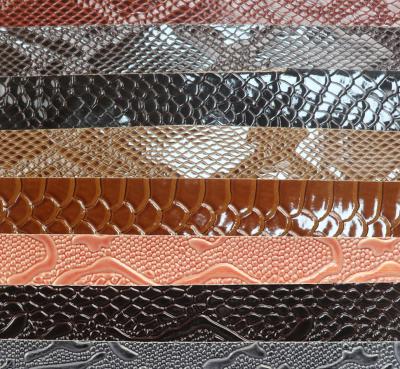 China New Arrival Luxury Printed Genuine Ostrich PVC Leather for Textiles Synthetic Bags and Purse Leather for sale