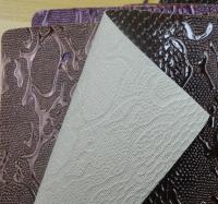 China New Arrival Luxury Printed Genuine Ostrich PVC Leather for Textiles Synthetic Bags and Purse Leather for sale