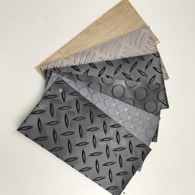 China Luxury Vinyl Flooring PVC Faux Leather Material Car Floor Mat Rolls with Blackout Feature for sale