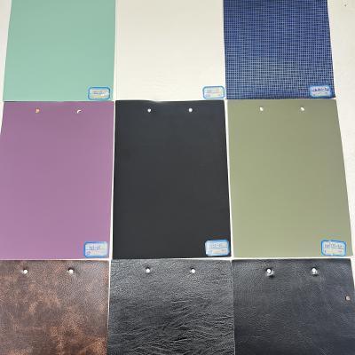 China PVC Microfiber Suede Perforated Synthetic Leather Fabric for Furniture for sale