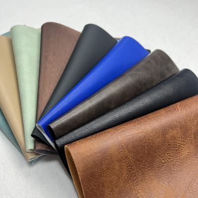China Free Sample PVC Faux Synthetic Leather Fabric for Furniture Decoration for sale