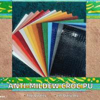 China PU Anti Mold Non Woven Backing Synthetic Leather for Shoes Bags Sofas Apparel for sale