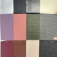 China 1MM Soft Smooth Plain Color Vegan Suede PU Faux Synthetic Leather Rolls Fabric for Carpet and Sofa Seat Cover for sale