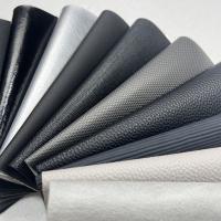 China Customized 4 Ways Stretch Brushed Backing Pu Leather Fabric for Bags and Car Seat Cover for sale