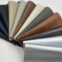 China Factory Custom PU Vegan Leather Fabric Plain Color  Leather for Bags Shoes Clothes Sofas Waterproof for sale
