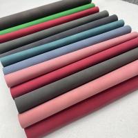 China PVC Microfiber Comfortable Synthetic Leather Fabric PU Leather for Car Seats and Sofas for sale