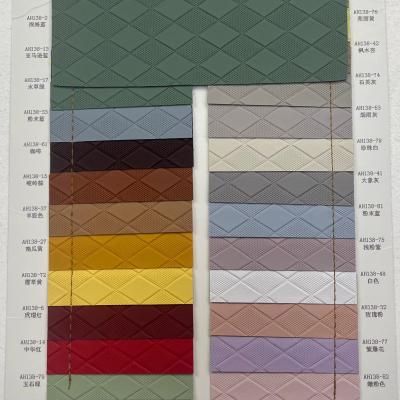 China Assorted - Colored Eco - Friendly Synthetic Leather with Suede Texture, Compliant with EU/US Export Regulations for sale
