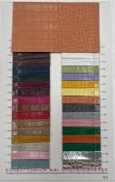 China Multicolored Ostrich - Patterned PU Leather Sheets, Compliant with EU/US Export Regulations for sale