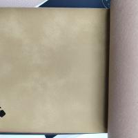 China High Quality PU Laserable Embossed Leather Stretchable Blackout for Notebook Covers Outdoor Garments Bags Sofas Hot Stamping for sale