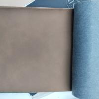 China High Quality PU Laserable Embossed Leather Stretchable Blackout for Notebook Covers Outdoor Garments Bags Sofas Hot Stamping for sale