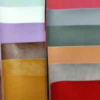 China High Quality PU Printed Synthetic Thermal Suede Leather Fabric Embossed Stretch Material for Making Notebook Garment Labels for sale