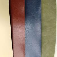 China Book Cover Material Wholesale Colored PU Thermal Leather Fabric for Making Label Notebook and Trademark for sale