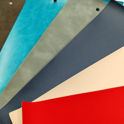 China Thermal PU Synthetic Leather Fabric Fashionable Waterproof Anti-UV Stretch Imitation Book Binding Cover Faux Leather Fabric for sale