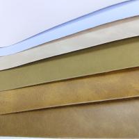 China Custom Uphloster Solid Color  Hot Stamping PU Synthetic Leather Fabric Thermal Leather Fabric for Book Hard Cover Making for sale