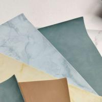 China Customizable Embossed Synthetic Faux Leather Fabric Waterproof PU Vinyl for Sofa Bag Notebook Cover Printed Faux Leather Sheets for sale