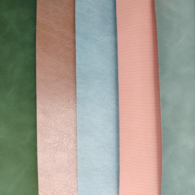 China Factory Sales High Glossy PU Designer Leather Fabric Thermal Leather Fabric for Making Notebook and Trademark for sale