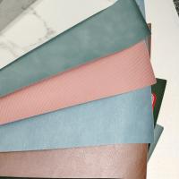 China A4 Sample Diverse Glossy Textures Bio-based PU Designer Leather Fabric Thermal Leather Fabric for Making Book Cover Materials for sale