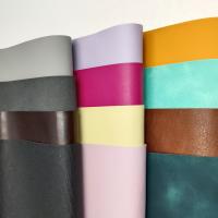 China Stocklot Bio-based PU Designer Leather Fabric Thermal Leather Fabric for Making Notebook and Trademark for sale