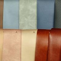China Fast Shipping Optional Styles PU Designer Leather Fabric Thermal Leather Fabric for Making Notebook and Trademark for sale