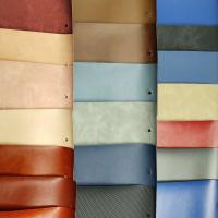 China High Quality PU Nubuck Leather Synthetic Leather Fabric for Shoes Bags Notebook for sale