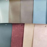 China High Quality PU Nubuck Leather Synthetic Leather Fabric for Shoes Bags Notebook for sale