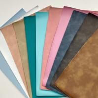 China Book Cover Material Thermal Color Change PU Thermal Leather Fabric for Making Label Notebook and Trademark for sale