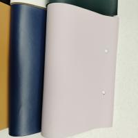 China High Quality PU Printed Synthetic Thermal Suede Leather Fabric Embossed Stretch Material for Notebook Labels Sofa Garments for sale