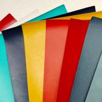China Wholesale High Quality PU Printed  Thermal Discolor Embossed PU Leather for Notebook and Diary for sale