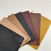 China Hot Sale Fashionable Litchi Pattern Soft Decorated PU Synthetic Leather for Shoe Upper and Garments for sale