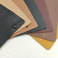 China Hot Sale Fashionable Litchi Pattern Soft Decorated PU Synthetic Leather for Shoe Upper and Garments for sale