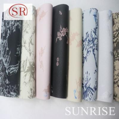 China PU Leather Cork Fabric Embossed Microfiber Material for Black Gloves Decorative Use on Bags Sofas Outdoor Feature Stretchable for sale
