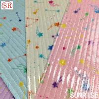 China Artificial Leather Metal Film Thick Waterproof Making Clothing Handbags Sandals for sale
