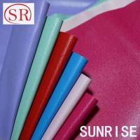 China PVC Stiff Fine Grain Artificial Leather Fabric Thickened Leather Material for Sofa Outdoor Home Textile Luggage Handbag Gift Box for sale