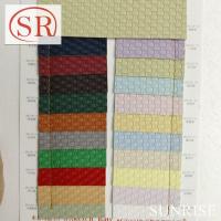 China Embossed Pattern PU PVC Faux Artificial Synthetic Leather Fabric for Shoe Bag for sale