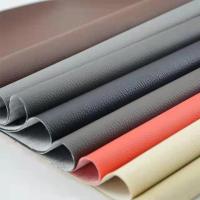 China Microfiber Embossing PU Faux Artificial Synthetic Leather Fabric for Sofa Bag Shoes Lining for sale