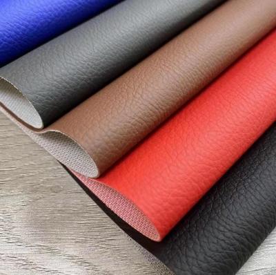China Professional Manufacturer's PU Leather Litchi Pattern Resistant to Hydrolysis Embossed Stretch for Boat Car Sofa Bag Garment for sale