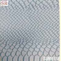 China Crocodile Skin PU Leather Embossed Fake Leather for Shoes Decorative Use Bags Sofas Outdoor Home Textiles Stretch Blackout for sale