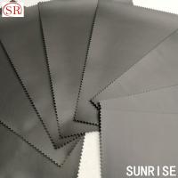 China Super Soft Back Weave PU Synthetic Leather Embossed Stretch Upholstery Fabric for Jackets Bags Sofas Outdoor Decorative Stock for sale
