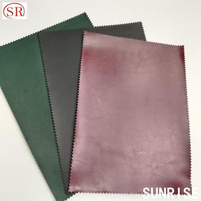 China Hot-sale High Quality Multi-colored Smooth and Soft PU Synthetic Leather for Upholstery Fabric Jacket in Stock for sale